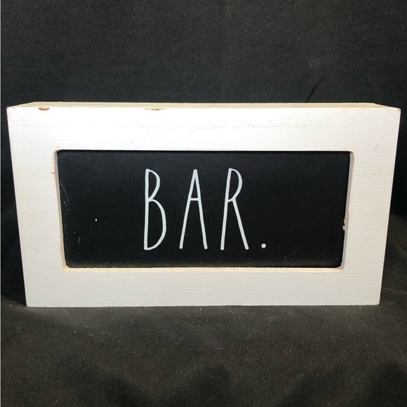 Rae Dunn | Accents | Rae Dunn Bar Sign Black With White Lettering And ...